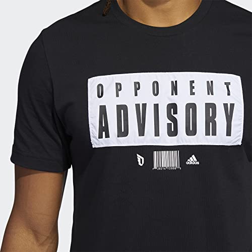 adidas Men's Dame Ext Ply Opponent Advisory Tee, Black, Medium
