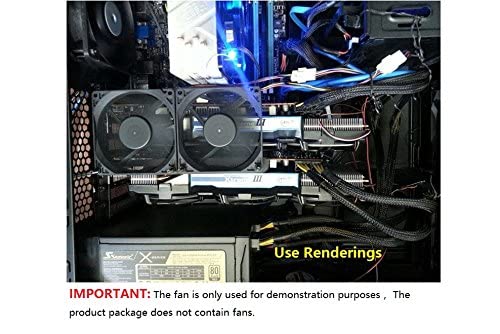 NOYITO Graphics Cooling Bracket Side-Blown North & South Bridge Vertical Cooling Bracket for PC DIY