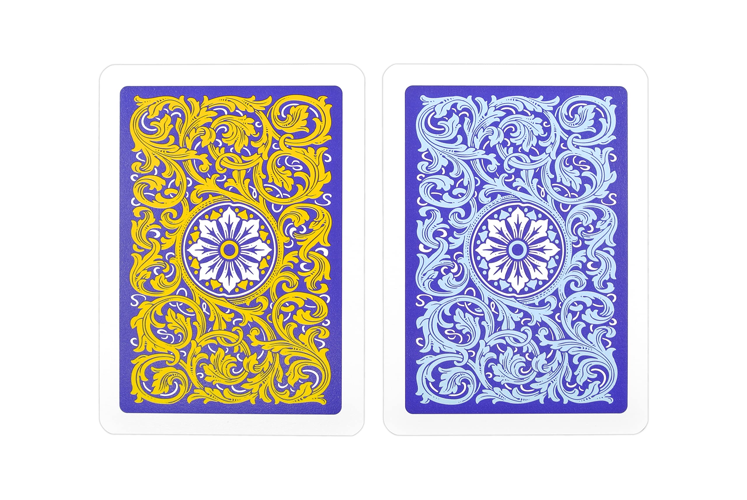 Copag 1546 Neoteric Design 100% Plastic Playing Cards, Poker Size (Standard) Violet/Yellow/Blue (Jumbo Index, 1 Set)