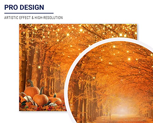 Allenjoy 8 x 6 FT Fall Photography Backdrop Thanksgiving Party Supplies Autumn Pumpkin Friendsgiving Background Decor Photo Booth Props