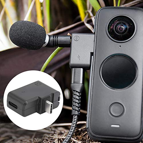 Action Camera Charging 3.5MM Audio Adapter External Stereo Sound Adapter Microphone Adapter