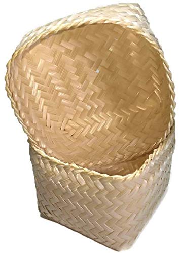 Basket Sticky Rice (kitap ss) to Craft Handmade from Bamboo Nature in Thailand for kitchenware or cookware Steamer Pot Food Decoration Storage