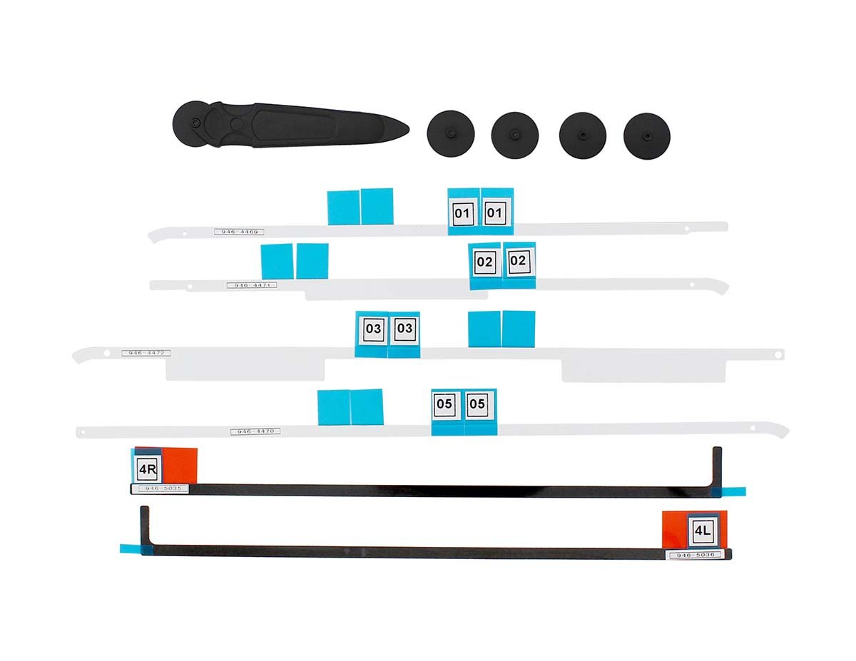 XtremeAmazing New LCD Display Adhesive Strips Tape Opening Wheel Handle Tools Kit for iMac A1418 21.5" 076-1437 076-1416, 076-1422 2012 2013 2014 2015 Series
