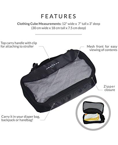 Obersee Oslo Diaper Bag Backpack with Detachable Cooler, Silver Grey