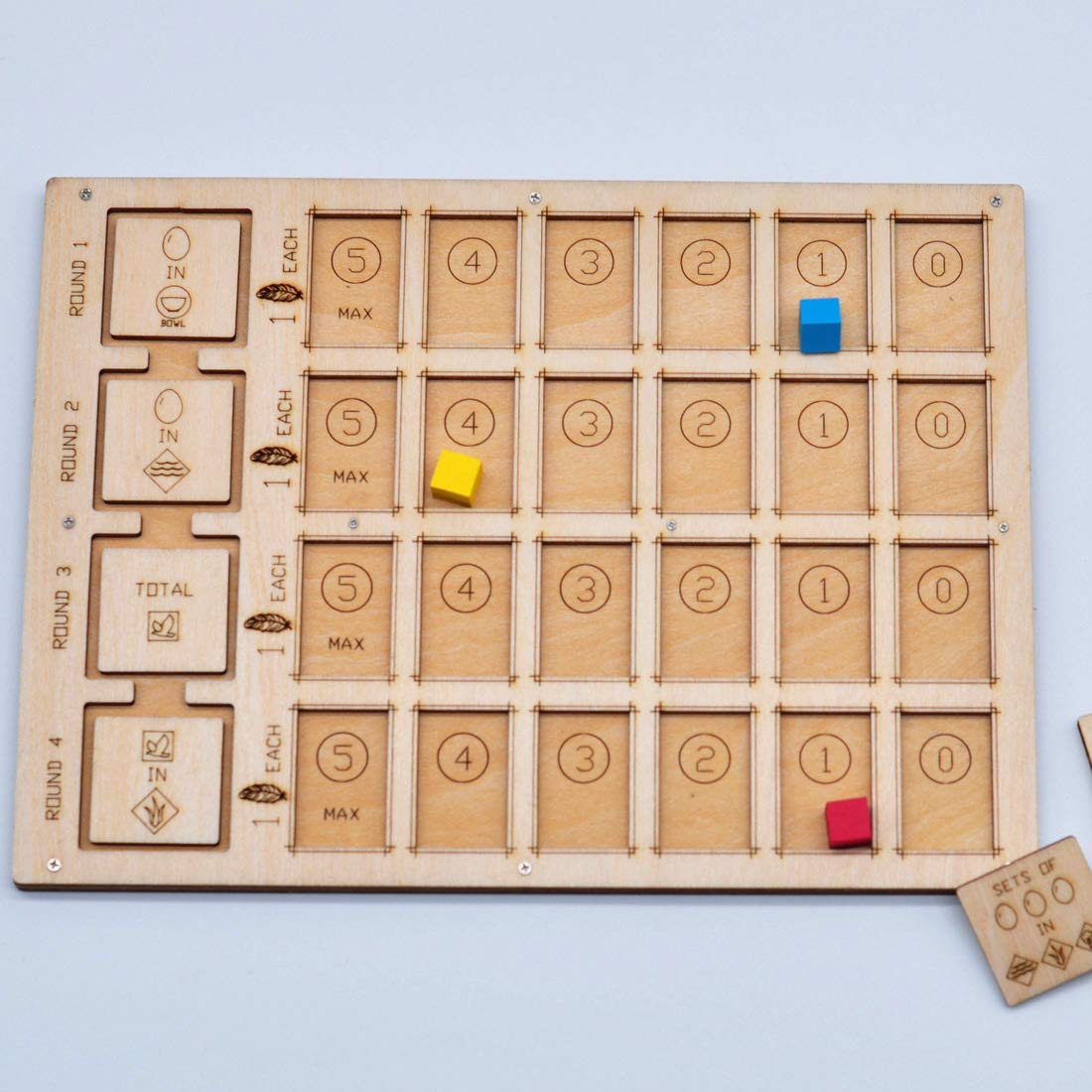 CZYY Wingspan Objective Scoreboard Wooden Laser Cut Goal Board
