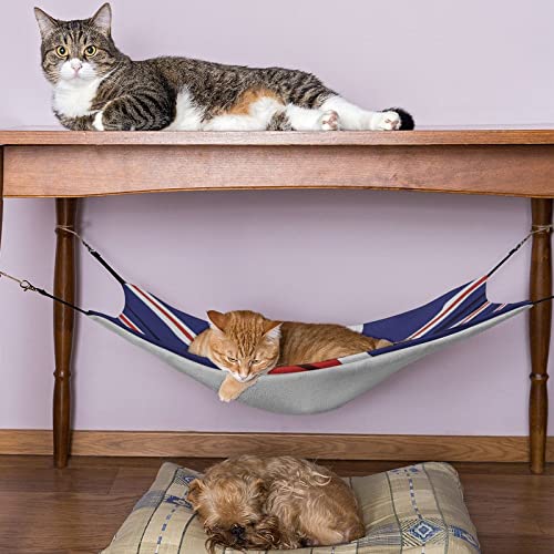 British Bulldog Pet Hammock Bed Guinea Pig Cage Hammock Small Animal Hanging Bed for Ferret, Chinchilla, Puppy and Other Small Animals