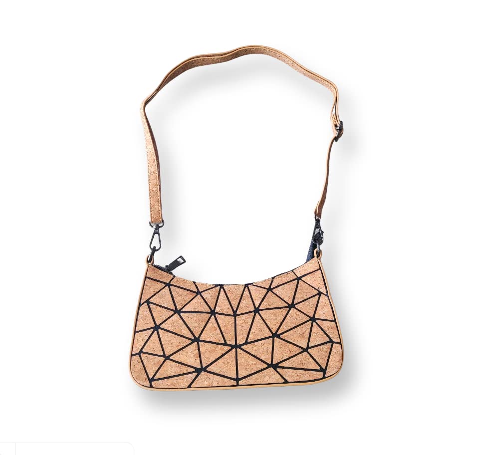 Cork Culture Cork Crossbody bag Shoulder Bag Vegan Sustainable Natural gift durable lightweight,Beige