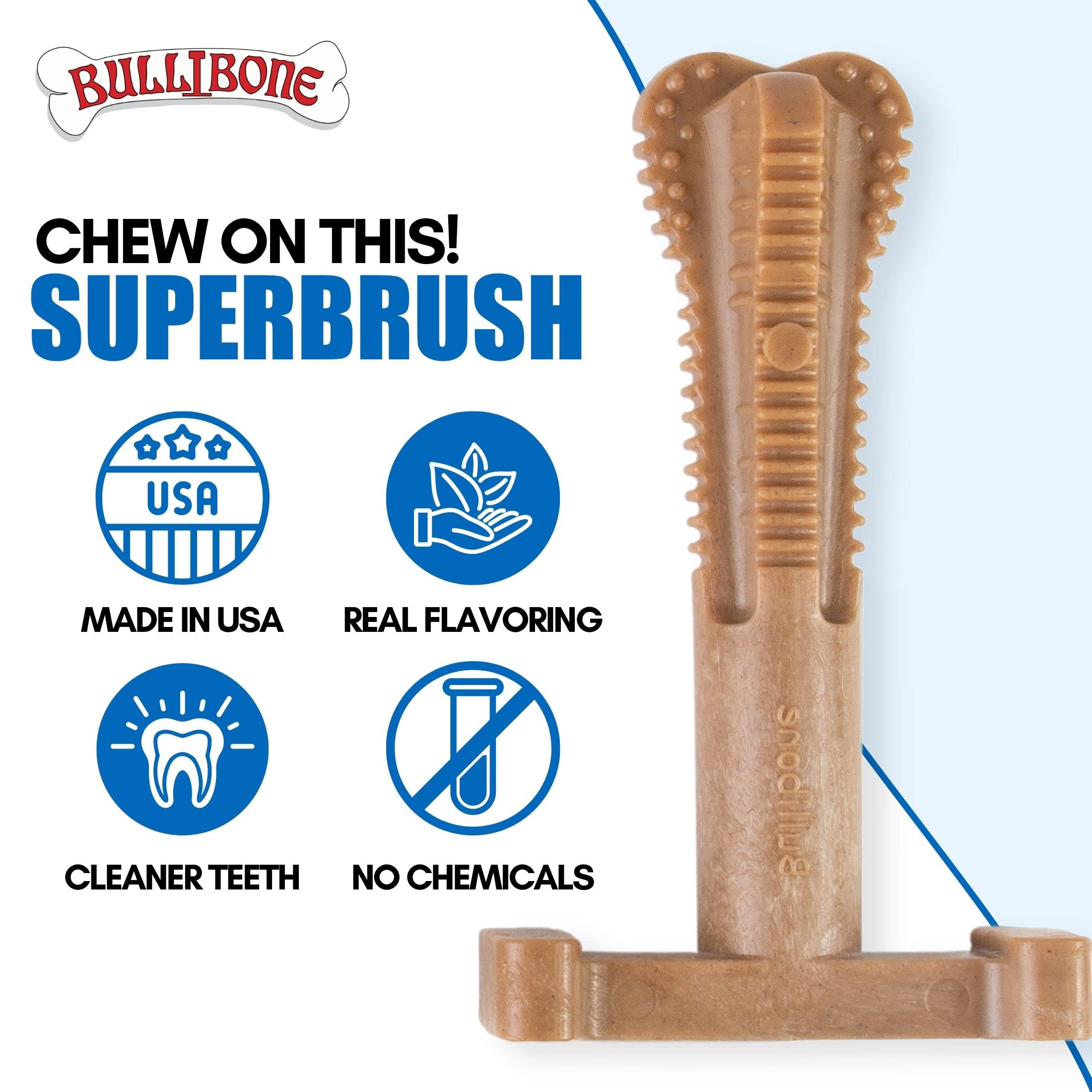 Bullibone All Stars XL Bundle - Improves Dental Hygiene, Easy to Grip Bottom, Four Delicious Flavors