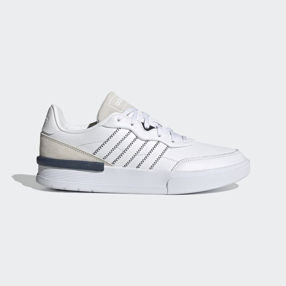adidas Men's Futurecourt Racquetball Shoe, White/White/Sonic Ink, 10