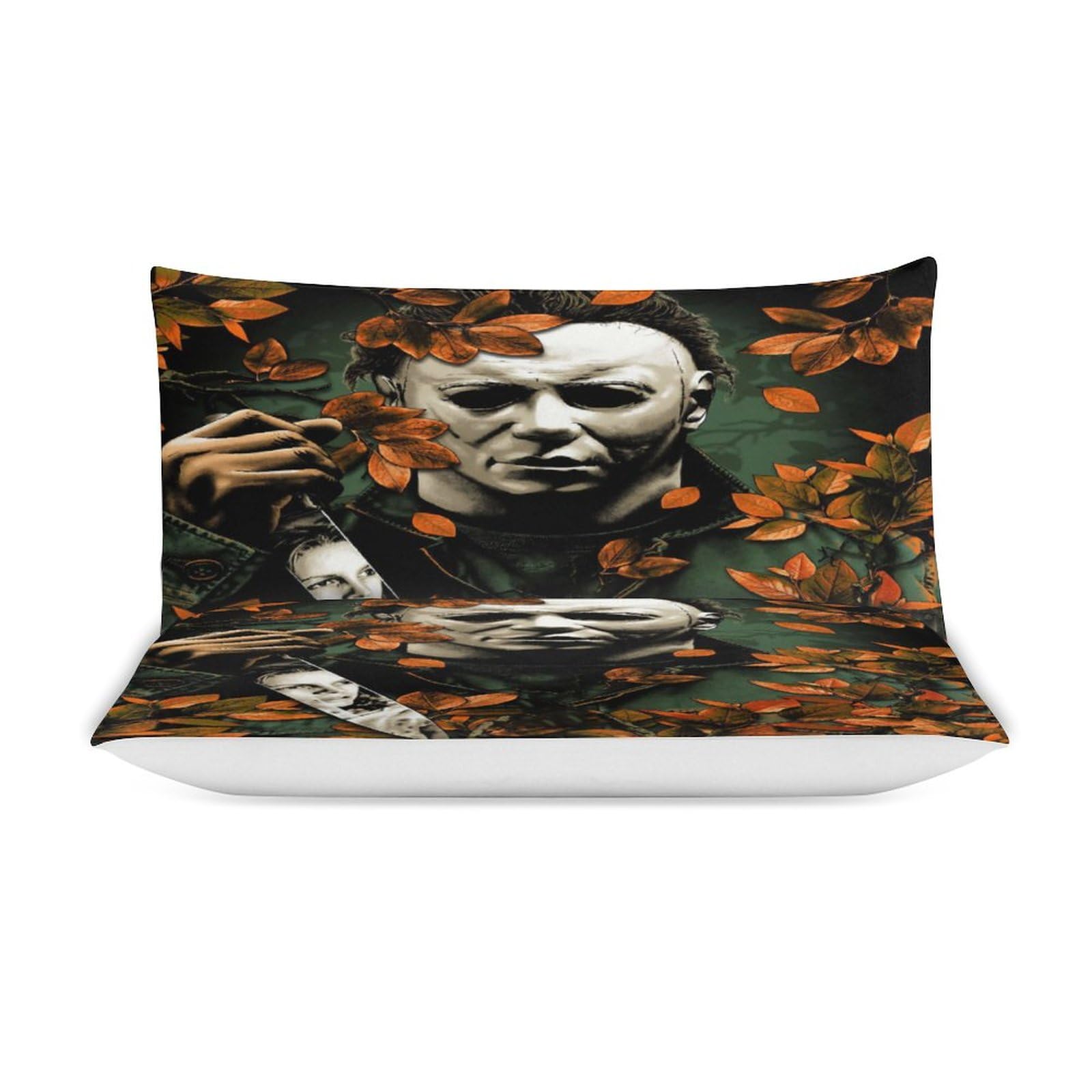 Horror 3-Pcs Bedding Set Includes 1 Duvet Cover and 2 Pillowcases, Soft Comfortable Breathable Bedroom Decoration 86"x70"