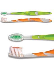 SmileGoods A334 Toothbrush, 33 Tuft, Soft Bristle, Individually Packaged Toothbrushes, Assorted Colors, Bulk Pack of 72