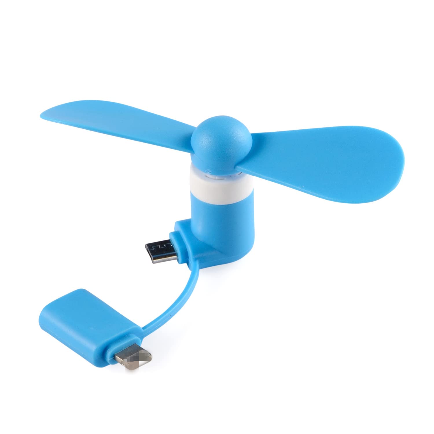 Gfytdxe Mini Cell Phone Fan - Colorful and Powerful 2-in-1 Fan Compatible for iPhone, iPad, Android Smartphone,Tablet - Cell Phone Summer Accessories - (6-Pack)