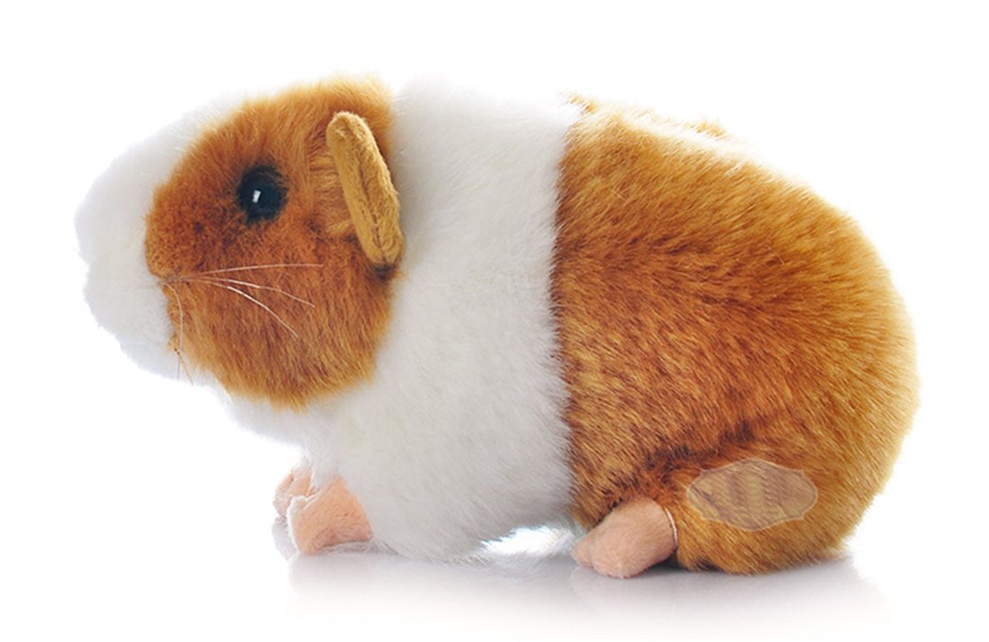 Cute Guinea Pig Plush Soft Stuffed Animals Toys 7 Inch (Yellow+White)