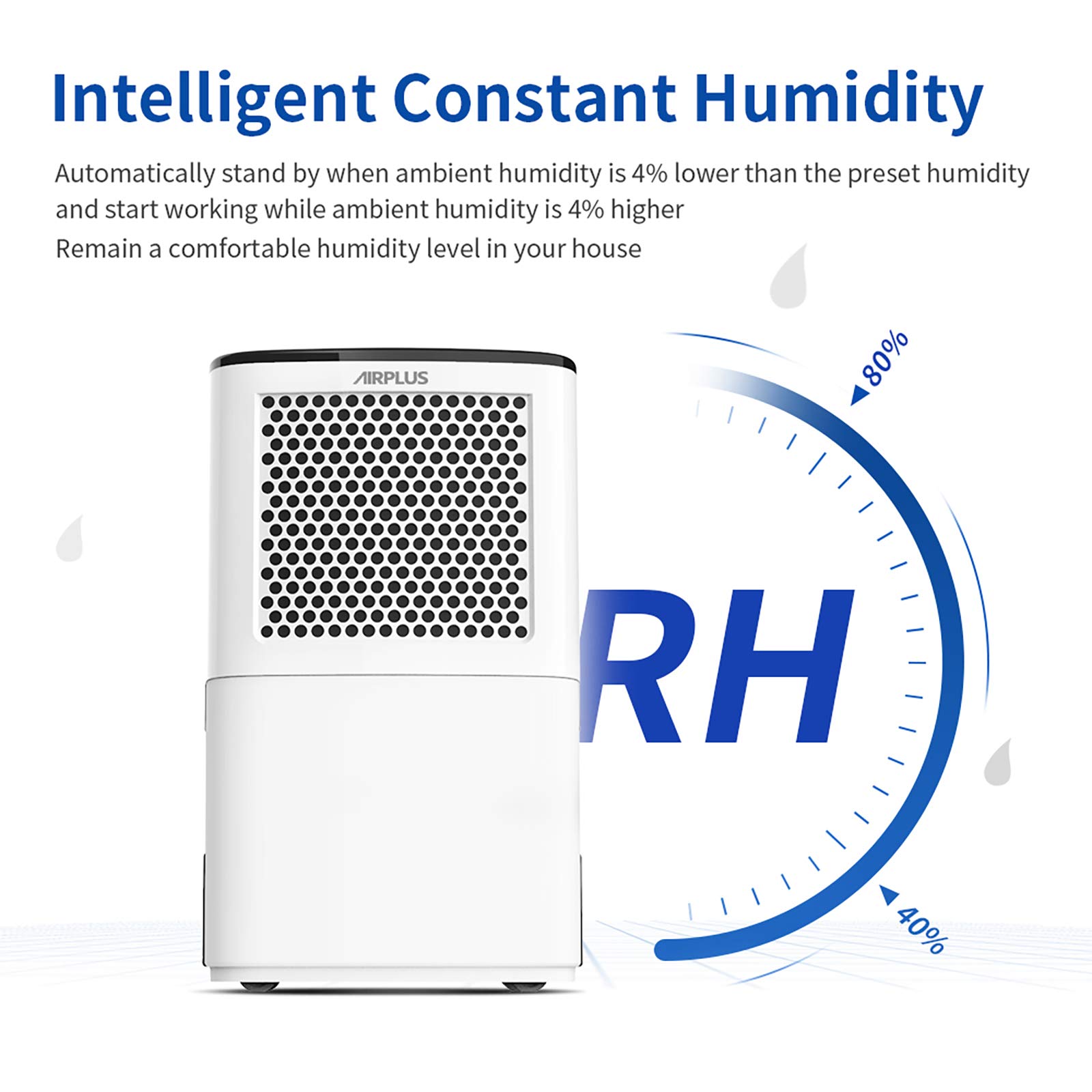AIRPLUS 50 Pints 3,000 Sq. Ft. Dehumidifier for Medium Spaces and Basements (AP602)