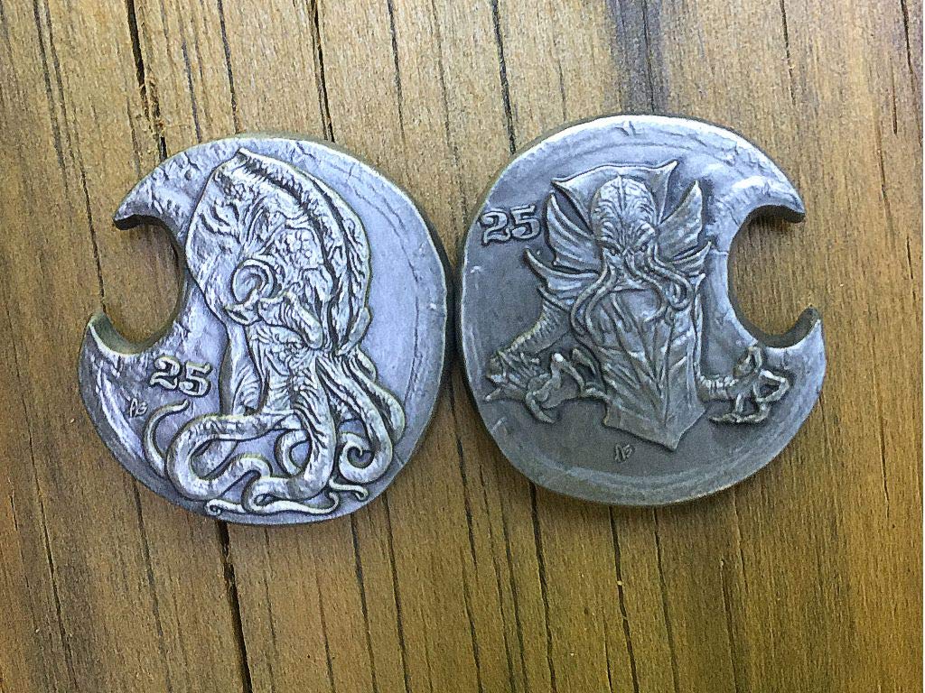 D&D Monster Adventure Coins (Set of 10 Metal Plated Novelty) RPG LARP