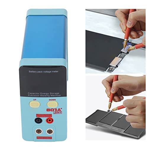 Battery Spot Welder, Aluminum Alloy Shell Electric Welding Machine Auto Trigger at with Intelligent Control Display Panel for Electric Appliance(US Plug)