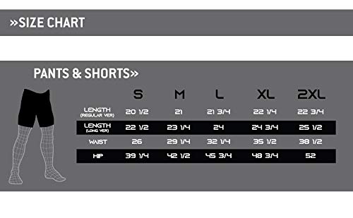 DEVOPS Men's 2-Pack Loose-Fit 10" Workout Gym Shorts with Pockets (Large, Black/Orange)