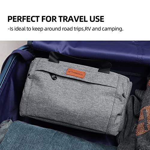 FIREDOG Smell Proof Bag, Dog Tested Stash Smell Proof Case Big Odor Proof Pouch for Travel Storage 9x4x5 Inch (Grey)