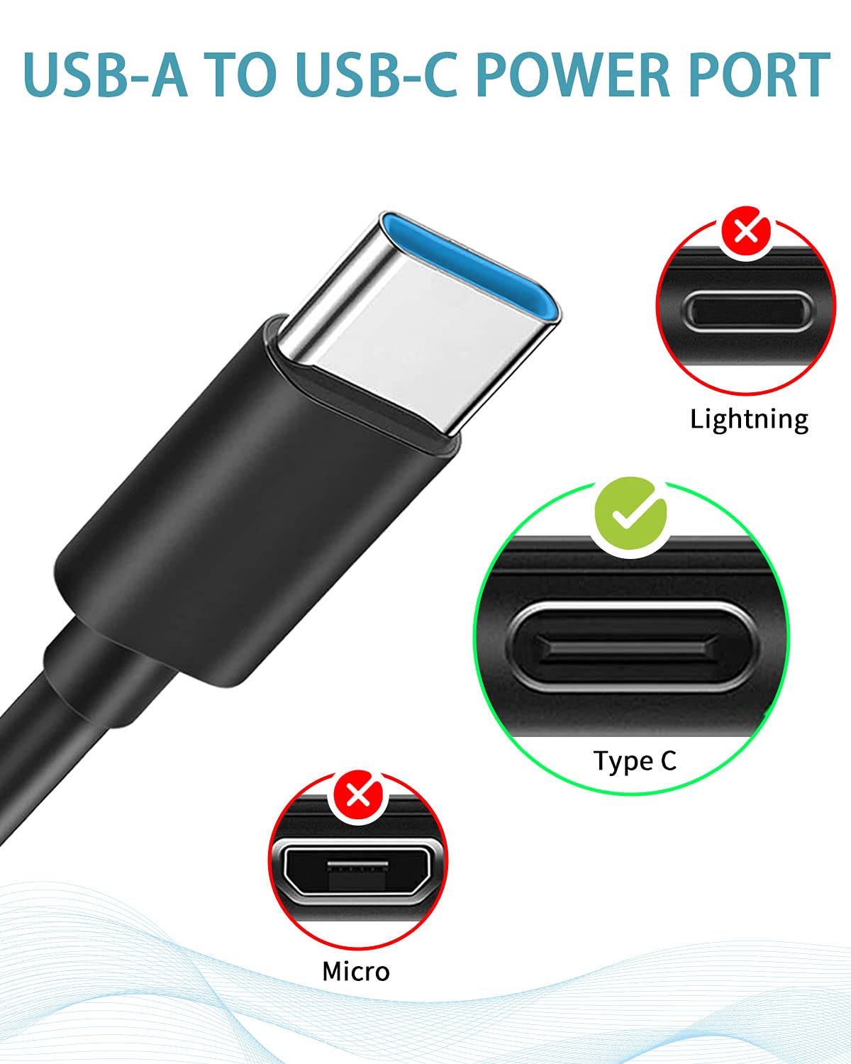 Charger Charging Cable Cord [USB-C, 5ft] for Logitech Wireless G733 K/DA G PRO X Lightspeed Gaming Headset, Jaybird Vista 2 Headphone, MX Master 3 MX Anywhere 3 MX ERGO MX Vertical Mouse Keyboard