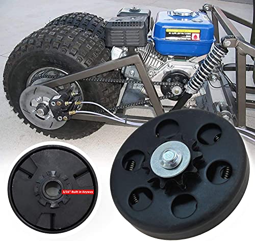 FDJ Centrifugal Clutch 3/4 10 Tooth 212cc Predator Engine Go Kart Clutch with Bolt and Washer Kit