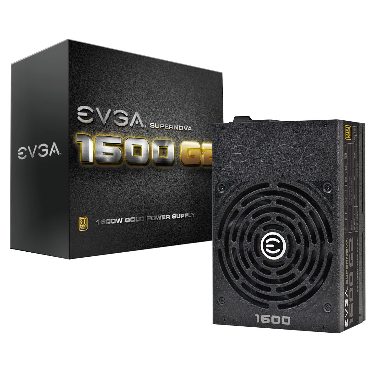 EVGA SuperNOVA 1600 G2 80+ GOLD, 1600W Fully Modular NVIDIA SLI and Crossfire Ready 10 Year Warranty Power Supply 120-G2-1600-X1