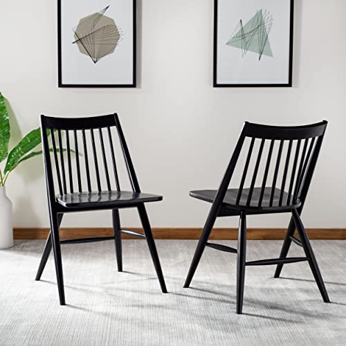 Safavieh Home Collection Wren Black 19-inch Spindle Dining Chair (Set of 2)