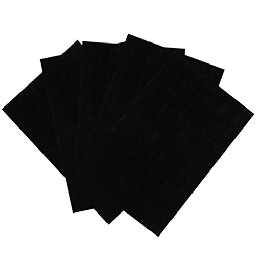 ARTIBETTER Jewelry Storage Insert - Foam Jewelry Inserts (3pcs) - Black Velvet Ring & Earring Display Pad for Jewelry Storage Box