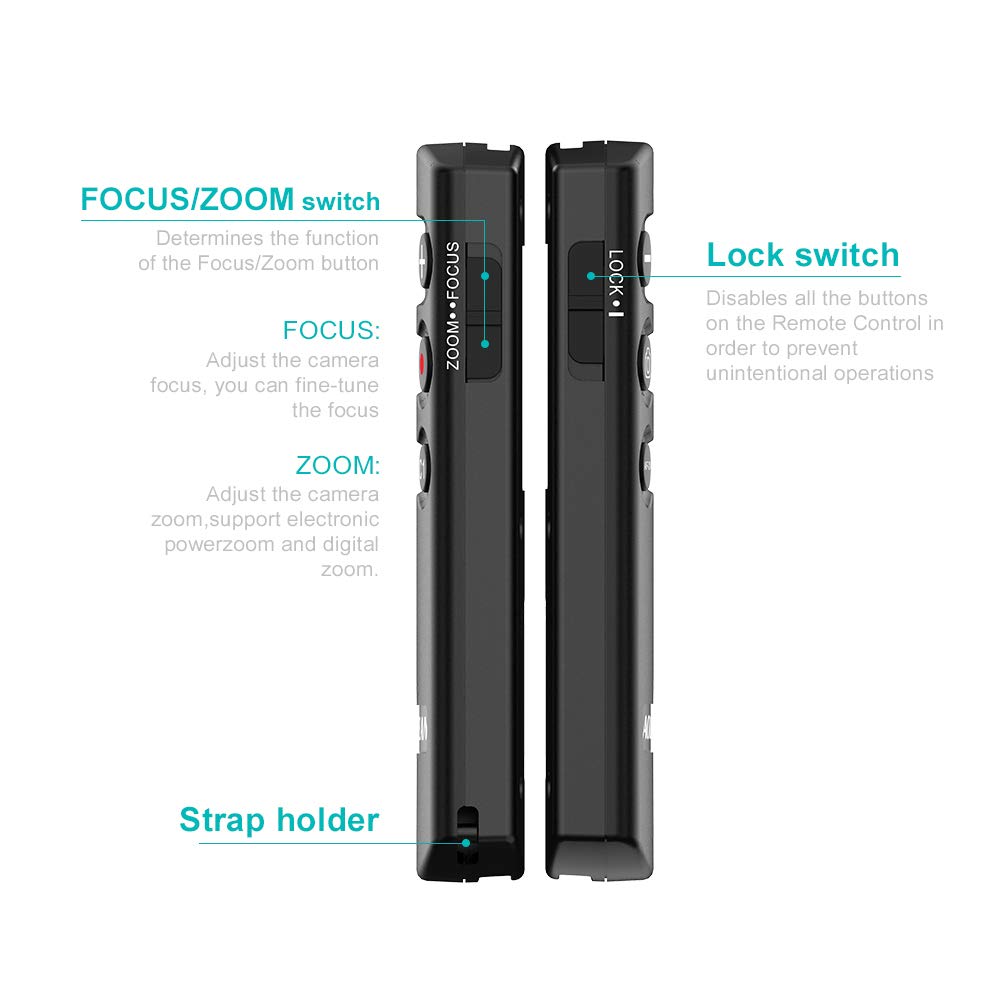 AODELAN Wireless Remote Control Camera Shutter Release for Sony ZV-E10, FX3, ZV-1, A7SM3, A7C, A7RIV, Alpha 9,7R IV,7R III, 7 III, 6600, 6400, 6100, 9 II, RX0 II, RX100 M7; Replces Sony RMT-P1BT
