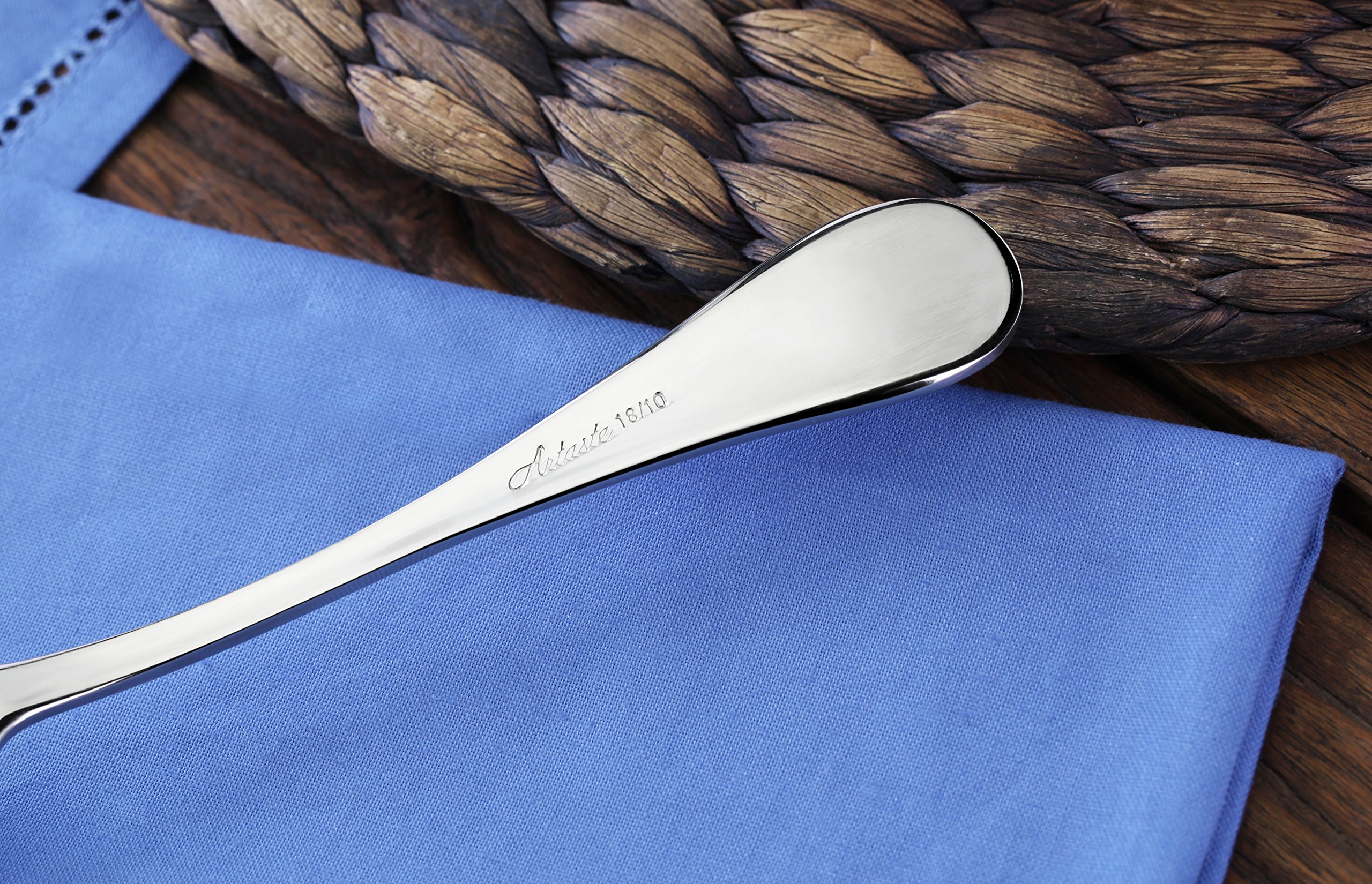 Artaste 59359 Rain 18/10 Stainless Steel Dinner Spoon (Rain Silver- Dinner Spoon)