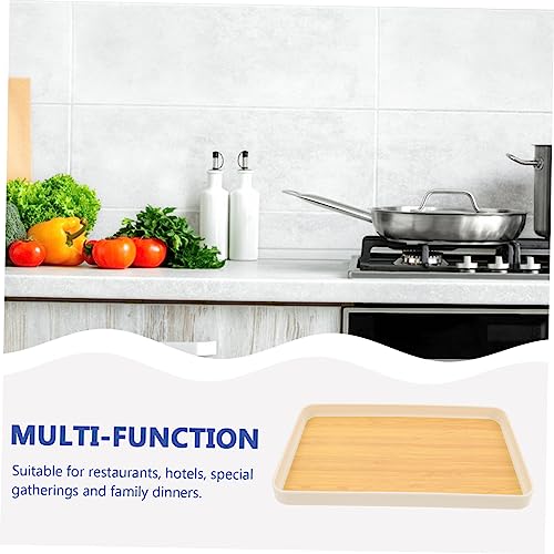 BESTOYARD 2pcs Dessert Plate Desktop Accessories Vanity Trays Garnish Tray Decorative Serving Trays Breakfast in Bed Tray Candle Plates pp Gathering Fruit Plate Household Coffee Tray Make up