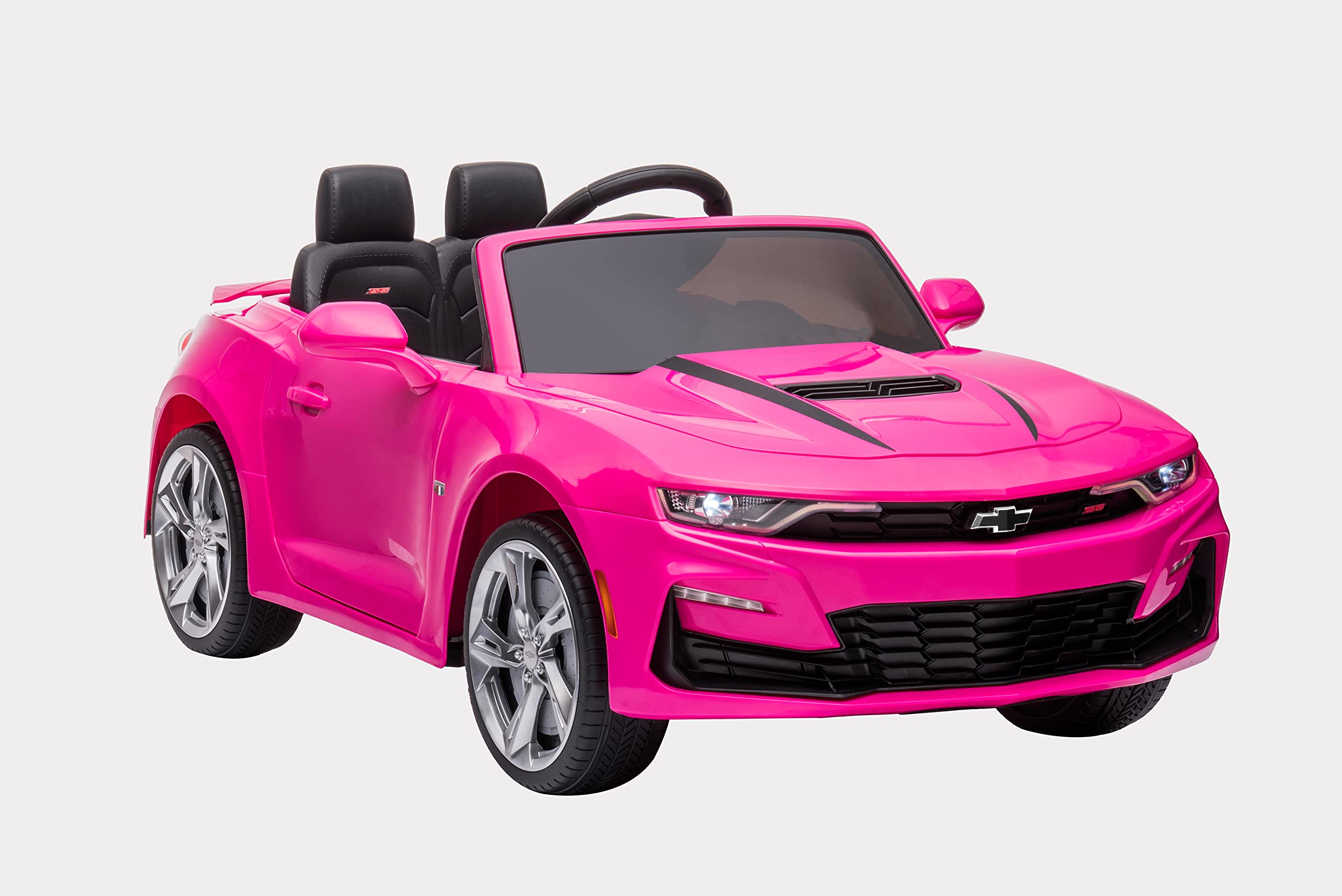 DAKOTT Kids Ride On Sports Car, 12V Battery Powered Chevy Camaro w/Parent Remote Control, Bluetooth, Horn, Music & Headlights Taillights for 3-6 Years