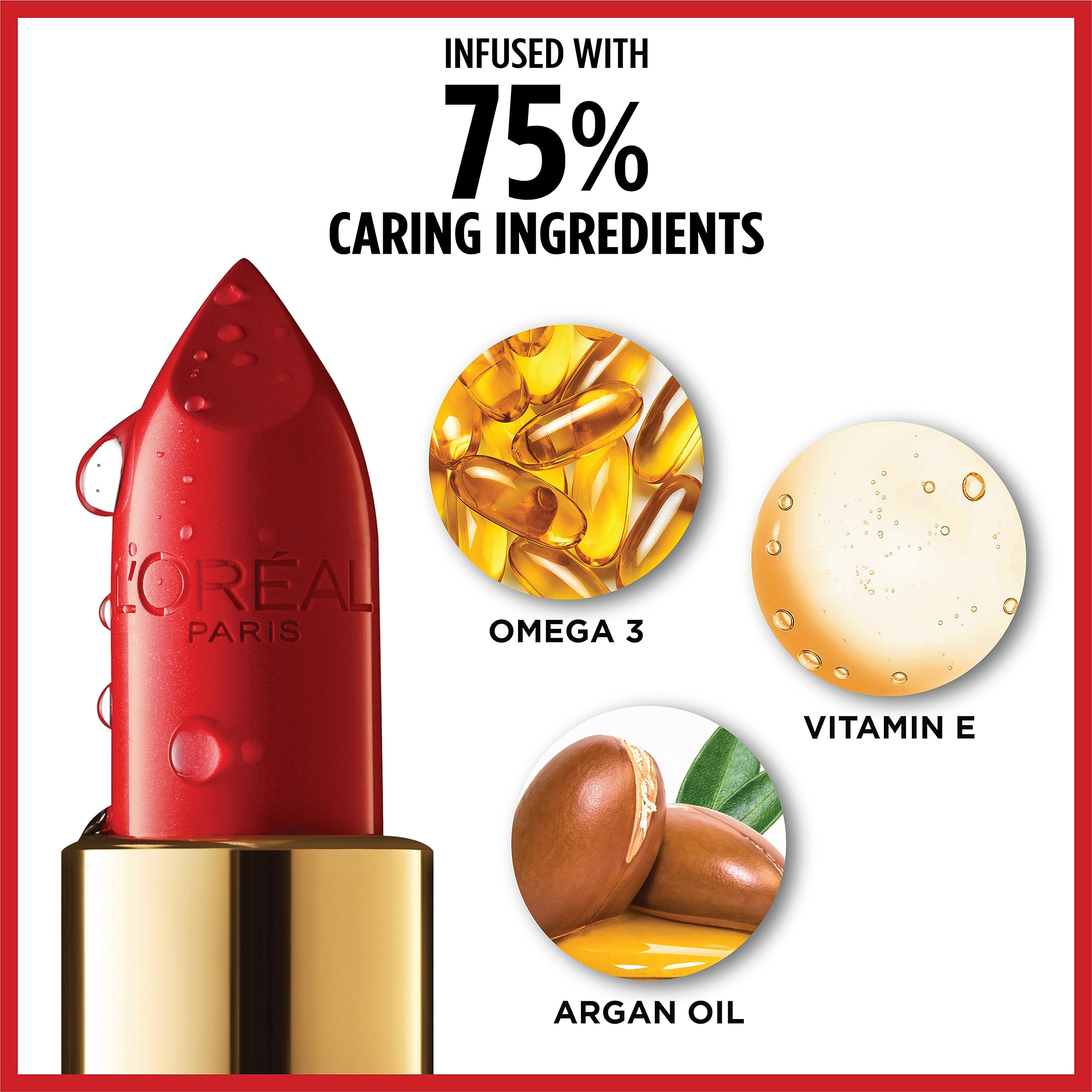 L’Oréal Paris Colour Riche Original Creamy, Hydrating Satin Lipstick with Argan Oil and Vitamin E, Le Beige , 1 Count
