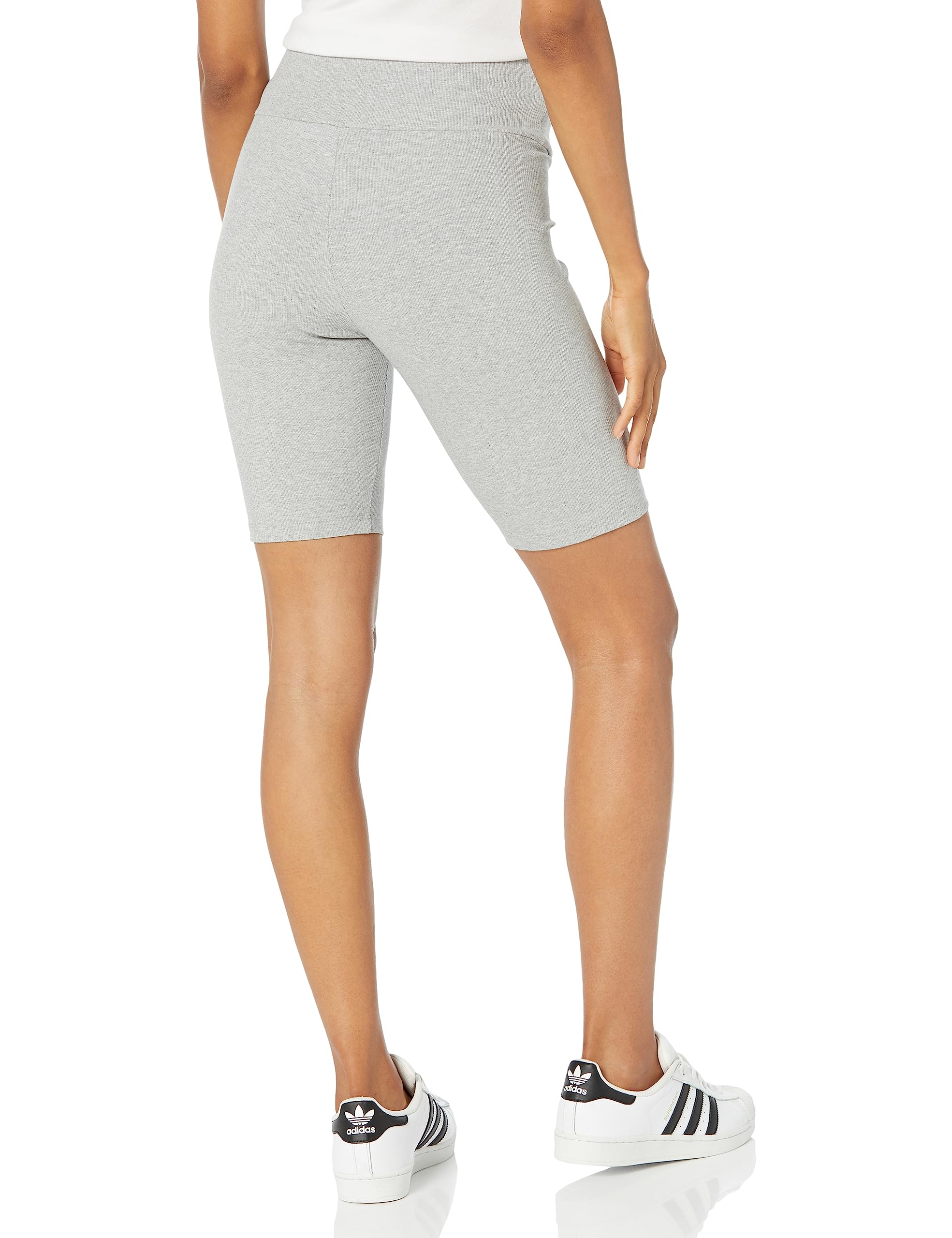 adidas Originals Women's Adicolor Essentials Short Leggings, Medium Grey Heather, X-Large