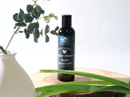 The Henna Guys 4 fl. Oz Lemongrass & Eucalyptus Aftershave Balm, Excellent Aftershave Lotion, Soothes and Moisturizes After Shaving. Takes away Dryness