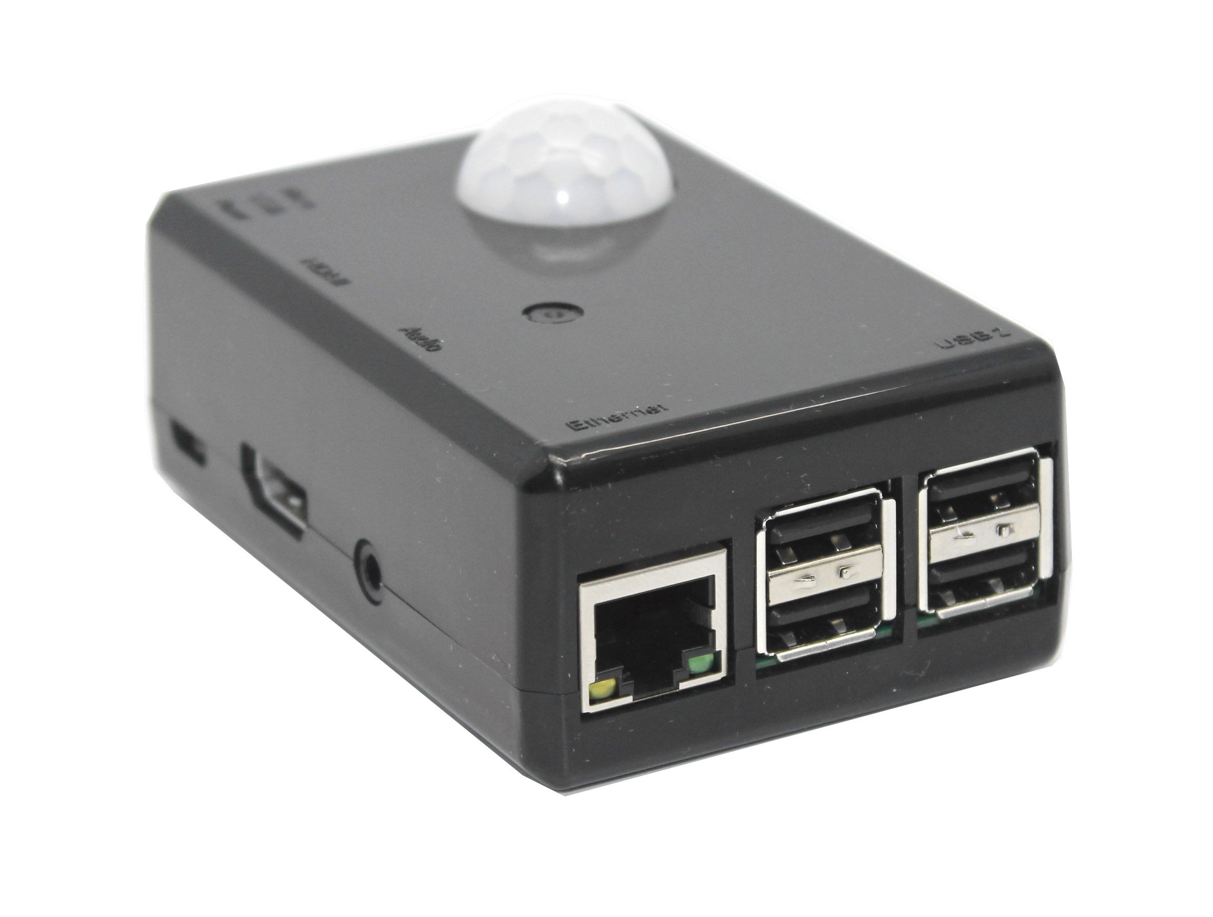 SPI-BOX Raspberry Pi 3 & Raspberry Pi 2 PIR Motion Activated Security Camera starter Kit (Black Starter Kit)