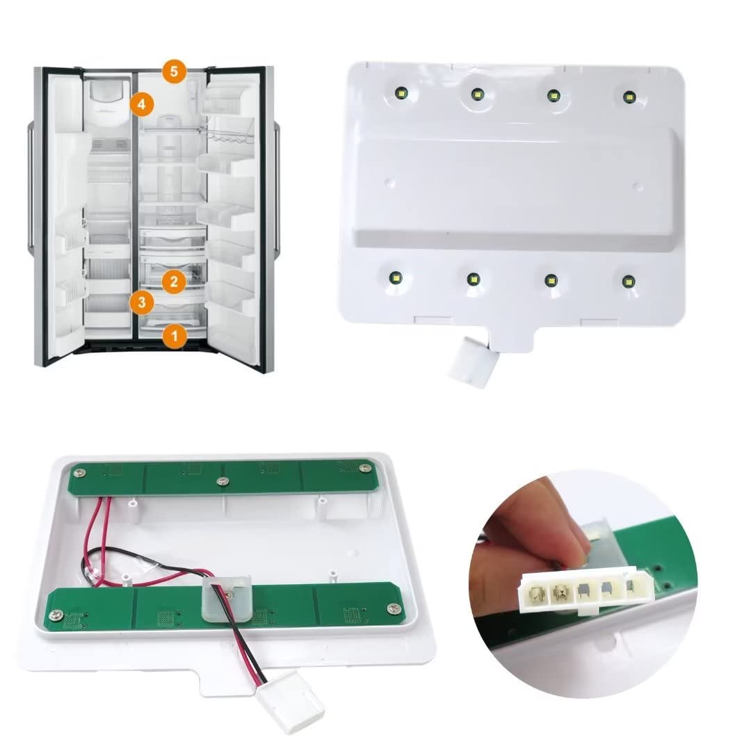 Refrigerator LED Light Module Accessory Parts W11043011 for Whirlpool WRX735SDBM04 WRX735SDHB00 WRX735SDHV00 WRX735SDHW00 WRX735SDHZ01 WRX735SDHZ01