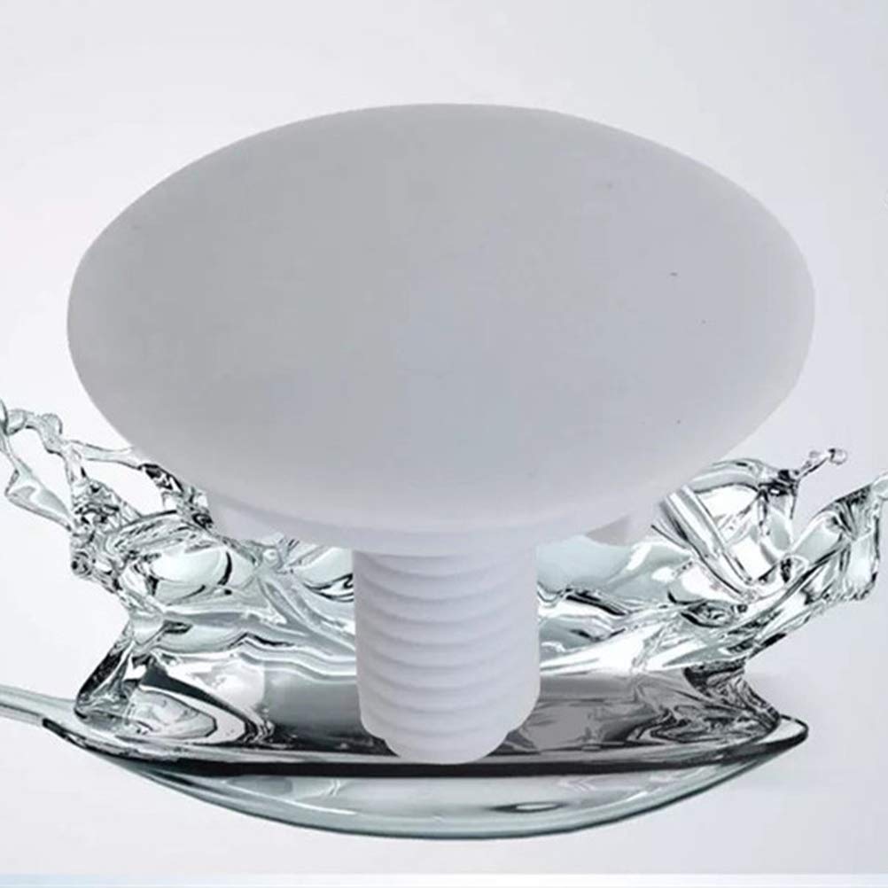 Cabilock Bathtub Accessories Plastic Kitchen Faucet Hole Dispenser Decorative Cover Kitchen Sink Tap Hole Plug (White) Tub Drain Stopper