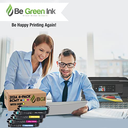 BGI Remanufactured Toner Cartridge Replacement for HP 212A 4-Pack for Use in M554 M555 MFP M578 | W2120A W2121A W2122A W2123A | TAA Compliant, STMC Certified, USA Remanufactured | with Chip