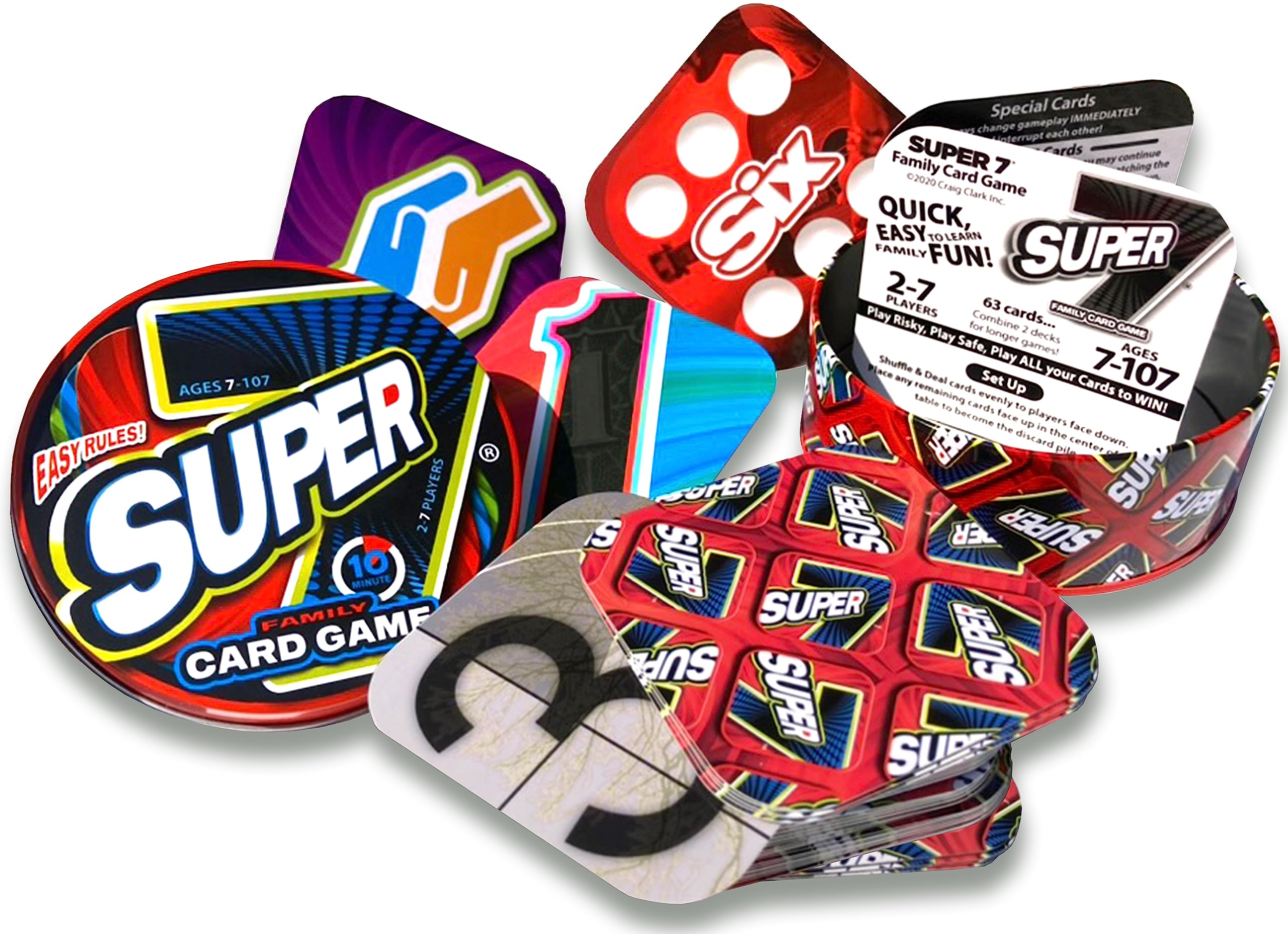 Craig Clark Inc. Super 7 Family Card Game