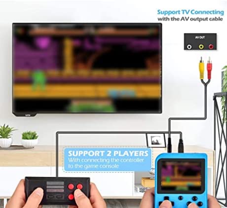 Handheld Game Console. Retro Mini Game Console.500 Non-Repeating Classic FC Games.3.0-inch Screen TV Connection.Adult and Children Game Consoles,Birthday Present