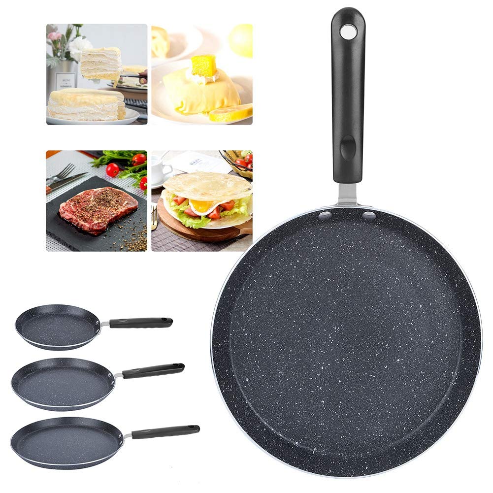 Pilipane Non-Stick Frying Pan with Handle, 6-Inch, Aluminum and Stainless Steel