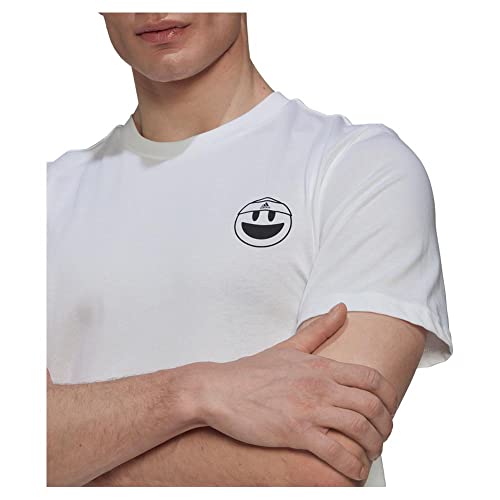 adidas Men's Tennis WMB in Graphic Tee, White, X-Large