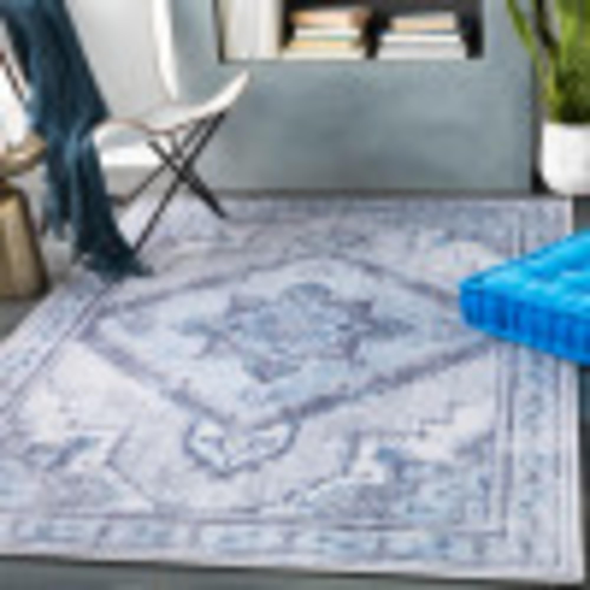 Artistic Weavers Kaija Area Rug 7'6" x 9'6", 7 ft 6 in x 9 ft 6 in, Blue