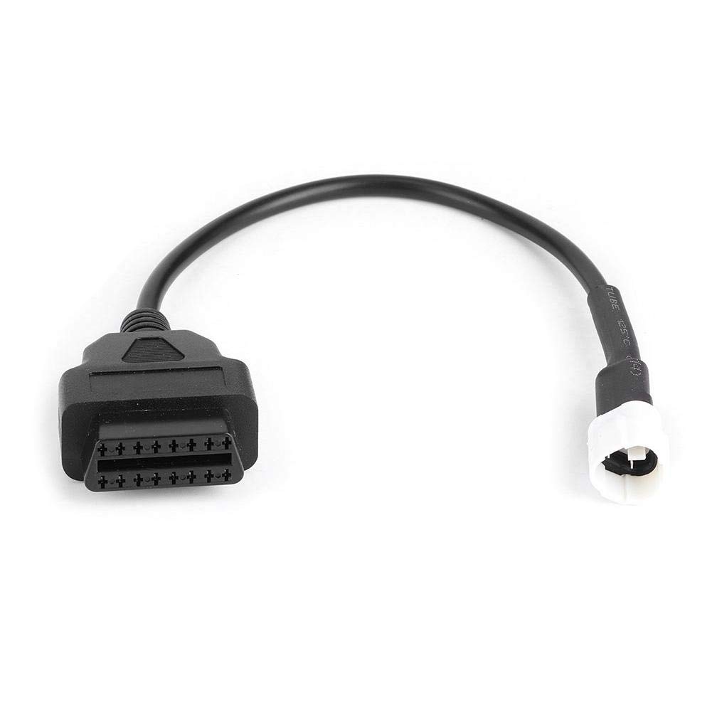 Adapter for Motorcycle Diagnosis - Diagnostic Cable Adapter 3 Pin to OBD2 Fault Code Scanner Motorcycle Fit for Yamaha X-MAX N-MAX MT-125