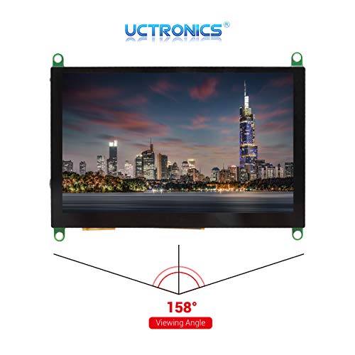 UCTRONICS 5 Inch Touchscreen for Raspberry Pi with Prop Stand, 800×480 Portable Capacitive HDMI LCD Display Monitor for Pi 4, 3 B+, Windows 10 8 7, Free Driver