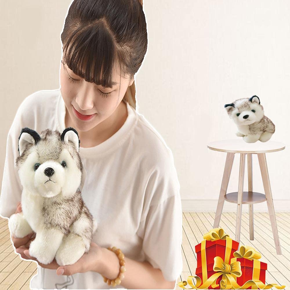 CHELEI2019 9.8" Stuffed Husky Dog Plush,Puppy Stuffed Animal Husky Adorable Gifts for Kids