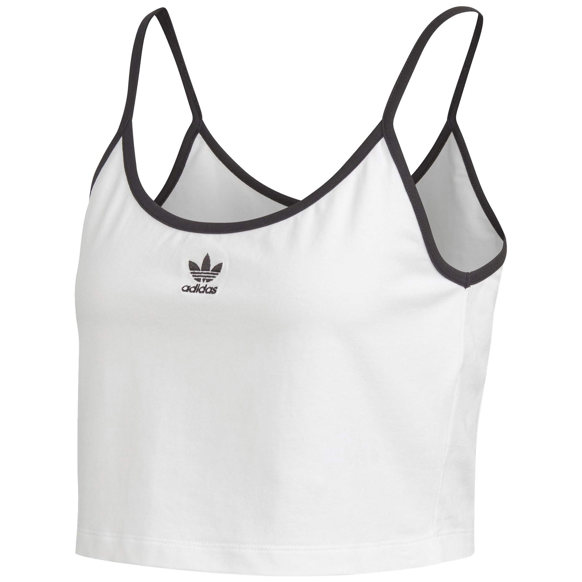 adidas Originals Women's Spaghetti Strap Top, White/Black, XL