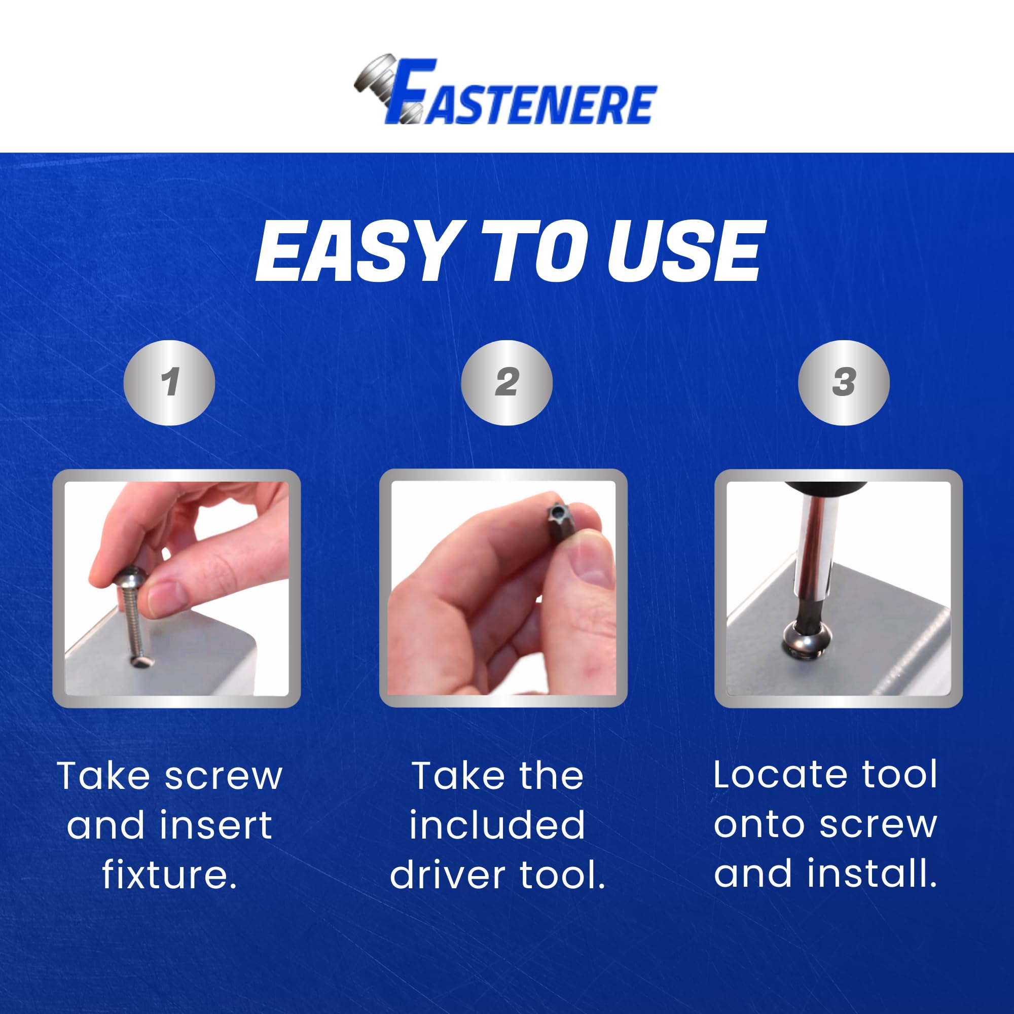 Fastenere Torx Security Machine Screws - 1/4-20 x 1-1/2" (10-Pack) Stainless Steel, Tamper-Resistant, Button Head Screws, Bolt Screw for Higher Level of Safety & Theft Prevention