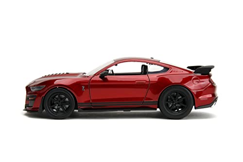 Big Time Muscle 1:24 2020 Ford Mustang Shelby GT 500 Die-cast Car Candy Red, Toys for Kids and Adults
