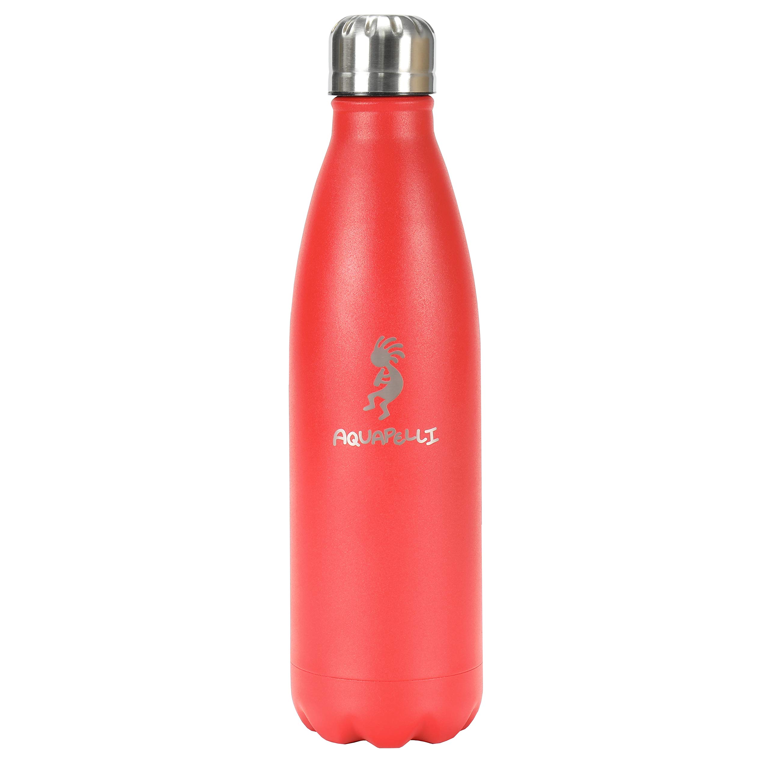 Aquapelli Vacuum Insulated Sport Bottle, 16 ounces, Pompeian Red